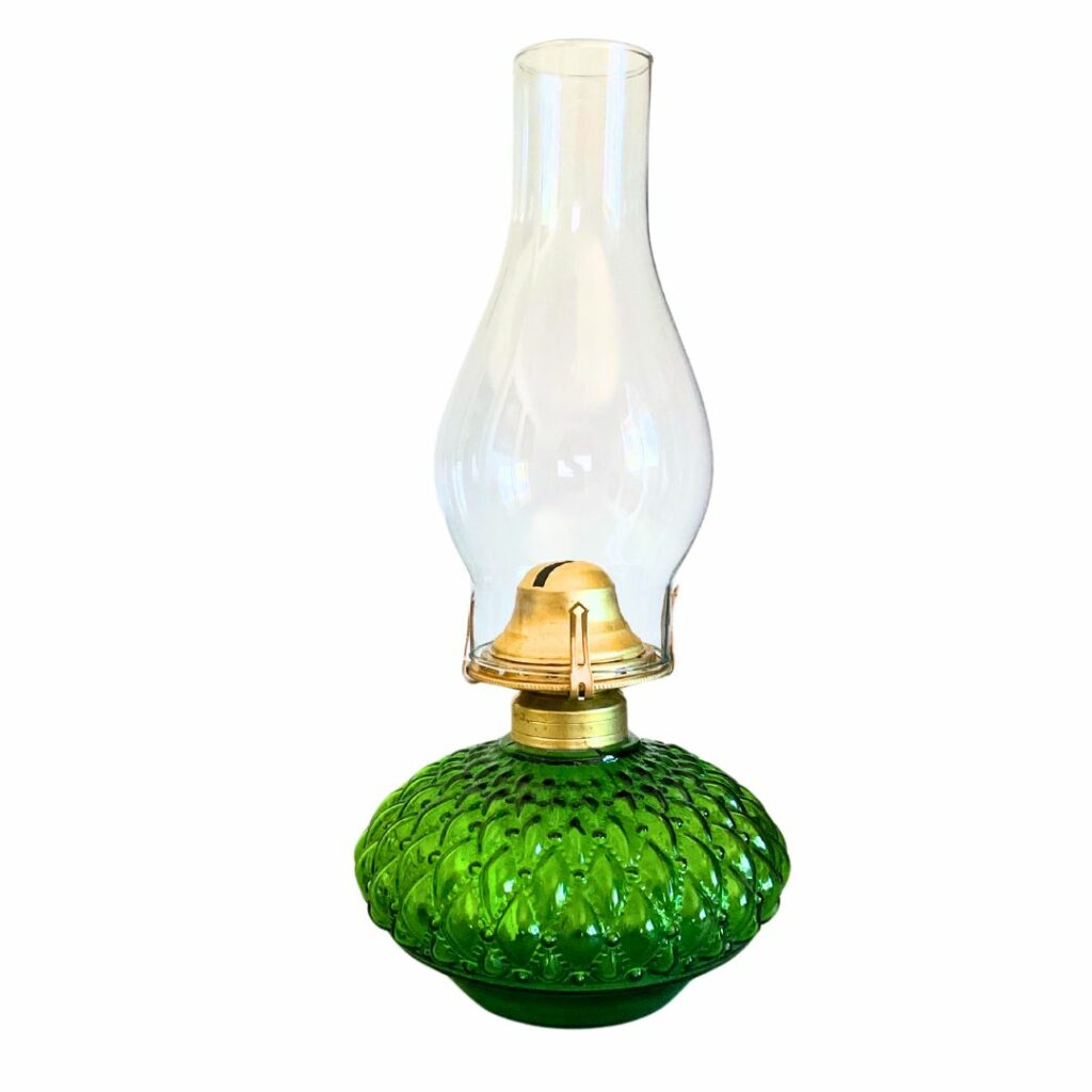 No. 321 "Diamond Quilt" Glass Oil Lamp — The Source for Oil Lamps and ...