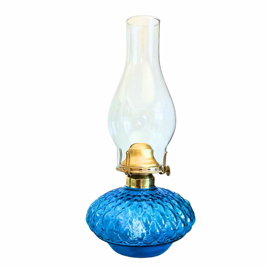 No. 321 "Diamond Quilt" Glass Oil Lamp — The Source for Oil Lamps and ...